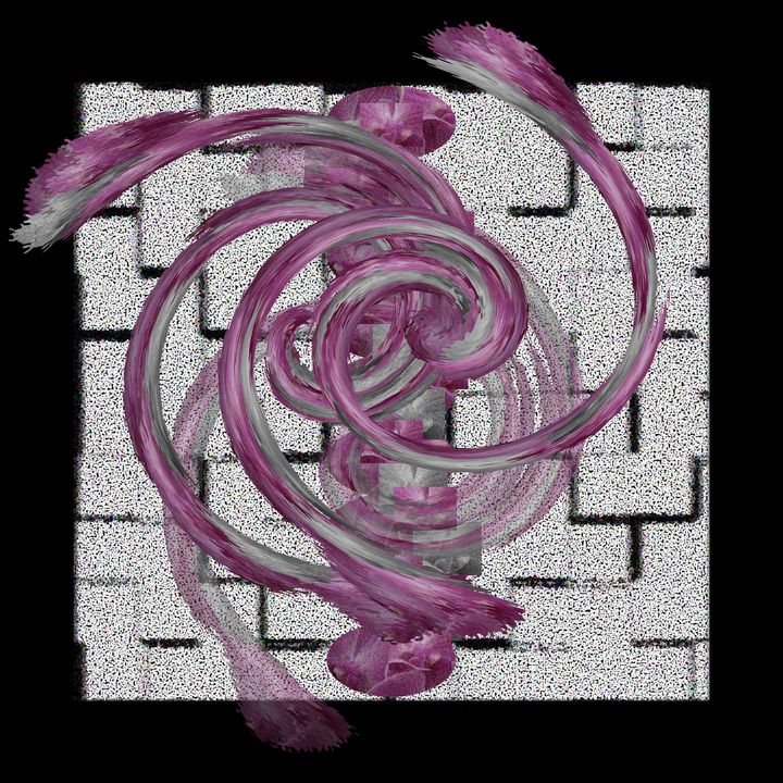 Purple Tidal Waves - blackqueen50 - Digital Art & AI, Flowers, Plants ...