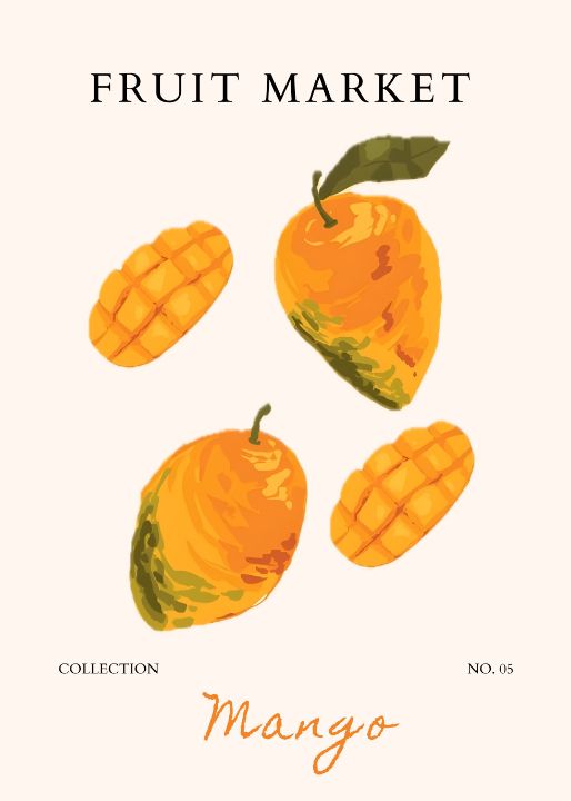 Mango Wall Art - Anthony Art Prints - Drawings & Illustration, Food ...