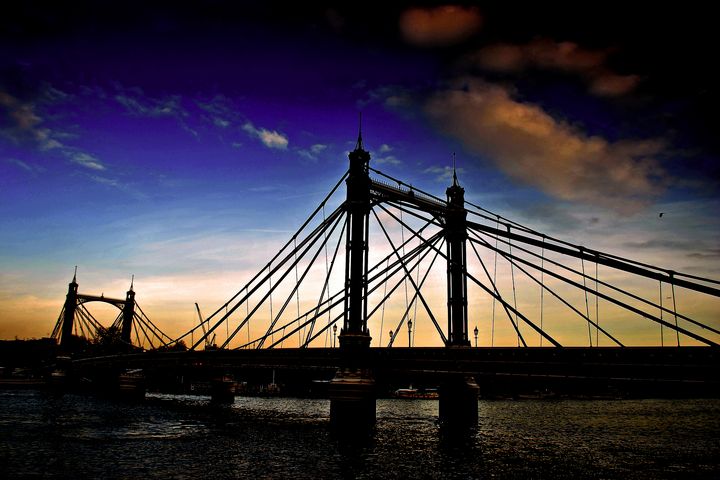 Albert Bridge River Thames London - Andy Evans Photos - Photography ...