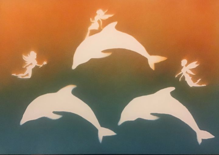 Fairies escort of the Clyde Dolphins - The Art of Richard Gallacher ...