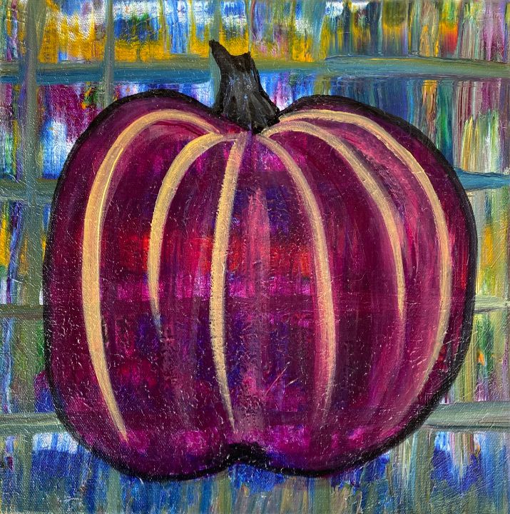 Abstract Pumpkin 2 - Art by KJ - Paintings & Prints, Abstract, Organic ...