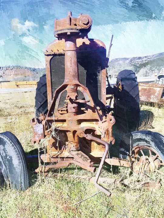 Vintage Tractor - Lisa R. Veneziano / Digital Farmworx - Digital Art ...
