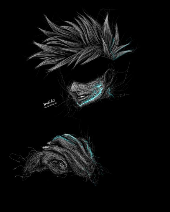 GOJO SATORU with scribble art - YOUBI STORE - Digital Art & AI ...