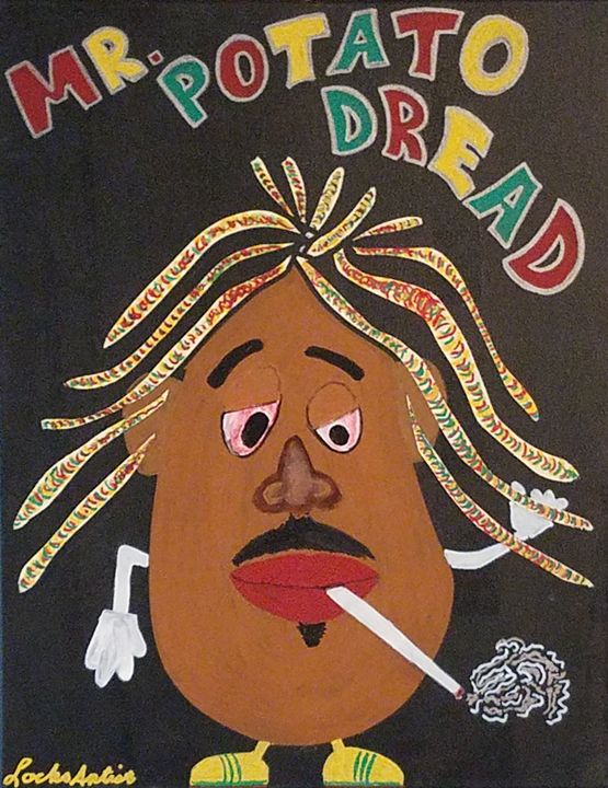 Mr. Potato Dread - Locksartist - Paintings & Prints, Humor & Satire ...