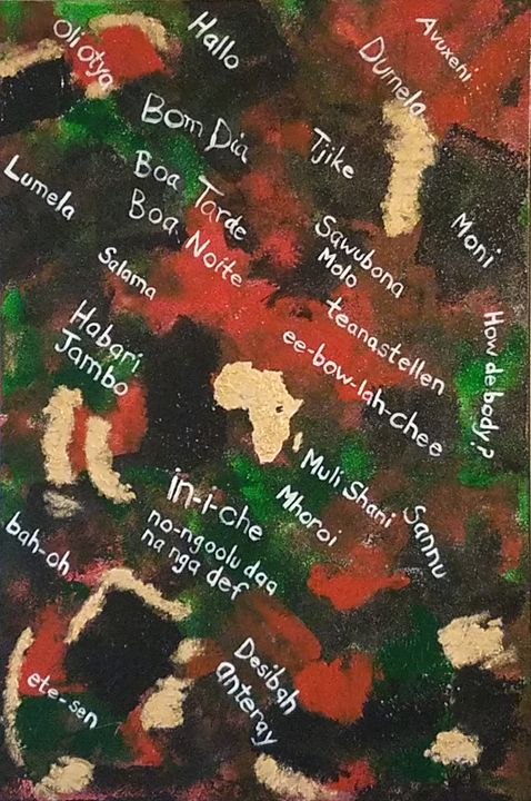 Hello in many African Dialects - Locksartist - Paintings & Prints ...