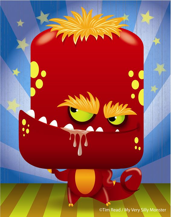 Slobber Monster - 5 Fingers Creative - Digital Art, Childrens Art ...