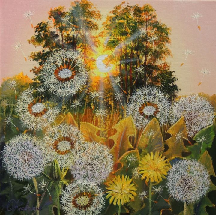 Towards the Light - Oleg Riabchuk - Paintings & Prints, Flowers, Plants ...