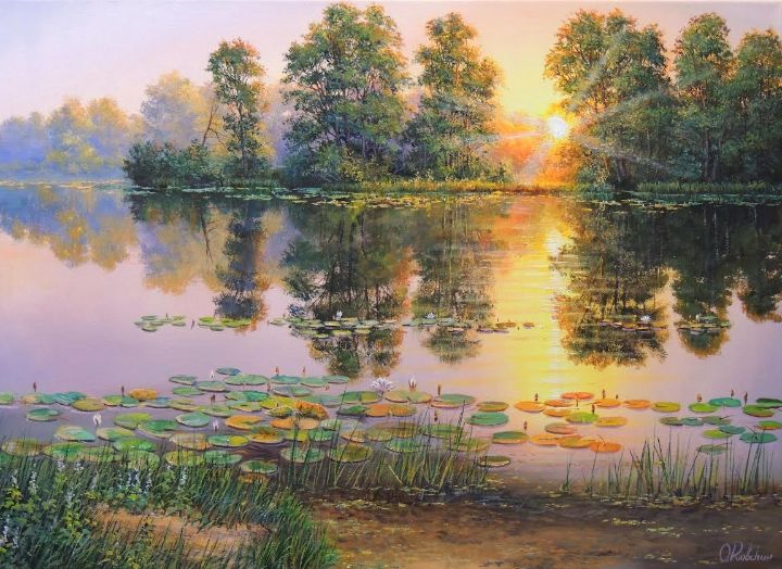 At the End of the Day - Oleg Riabchuk - Paintings & Prints, Landscapes ...