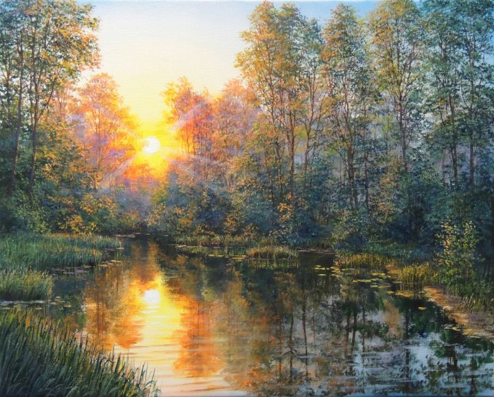 Симфония заката - Oleg Riabchuk - Paintings & Prints, Landscapes ...