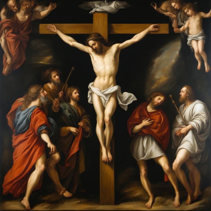 The Crucifixion of Christ - MARY SNYDER FINE ART - Digital Art & AI, Religion, Philosophy ...