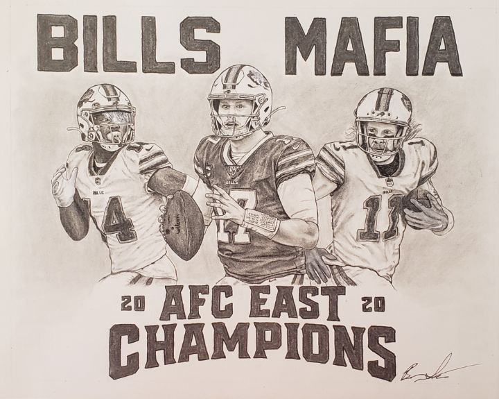 2020 AFC East Champions - Portraits by Brian - Drawings & Illustration ...