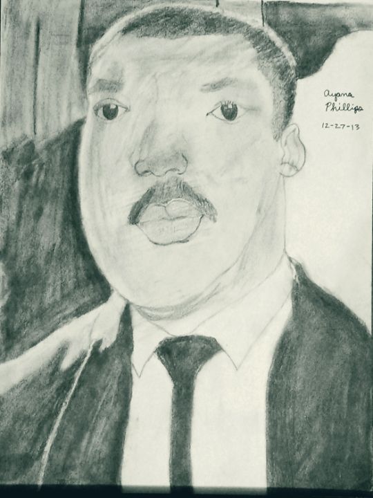 Martin Luther King Jr. - Ayana's Art! - Drawings & Illustration, People ...