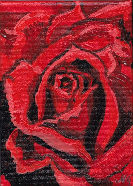 "So Red the Rose" - Beautiful Colours - Paintings & Prints, Flowers ...