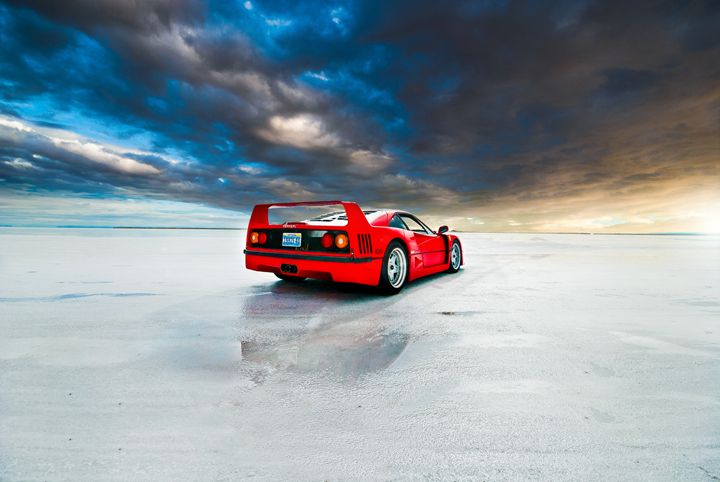 Ferrari F40 | Salt Flats 4 - Folk|Photography - Photography, Vehicles ...