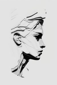 Human head abstract digital artwork - Abstract digital art - Digital ...