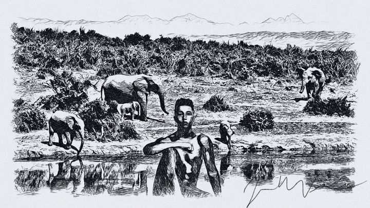 Buy Zimbabwe, Africa, Places & Travel, Drawings & Illustration at ArtPal