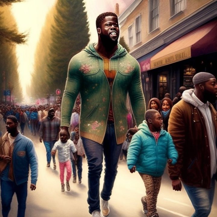 Kevin Hart as a giant - Mind Of The Third Eye creativity - Digital Art ...