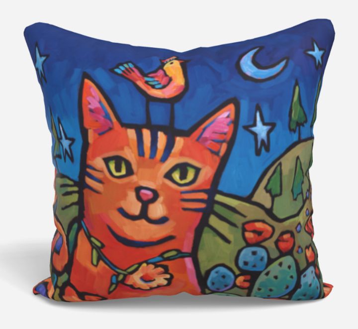 FELINE FANCY pillowcase - MARNA SCHINDLER - Textile & Apparel, Pillows ...