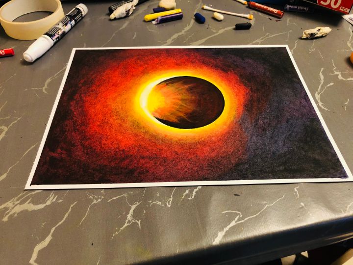 Lunar eclipse - Ivana’s art&hobby - Paintings & Prints, Astronomy ...