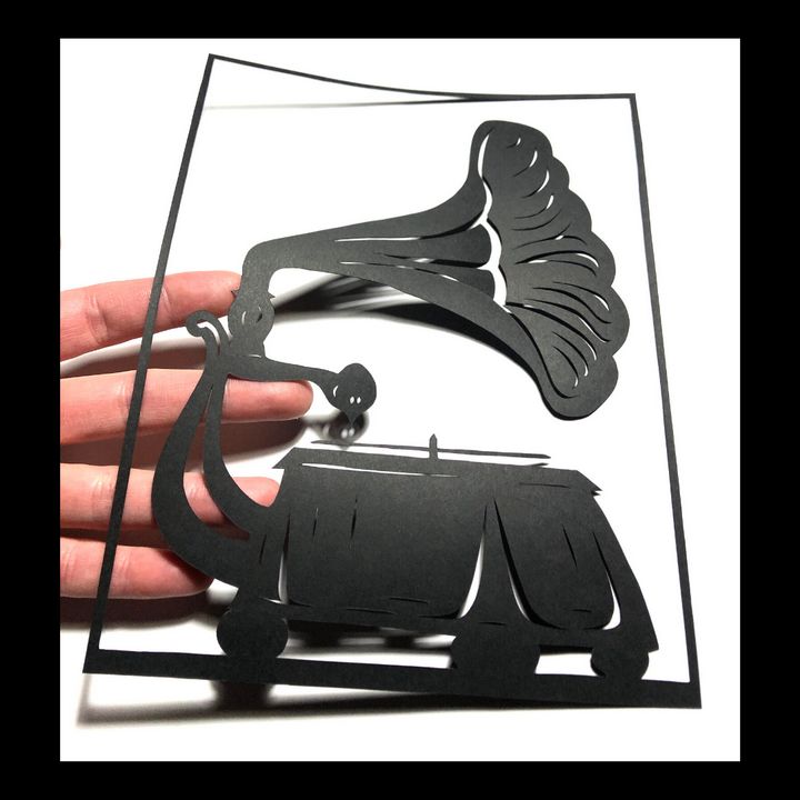 Phonograph | Papercut - Corie Mae Dark - Crafts & Other Art, Other ...
