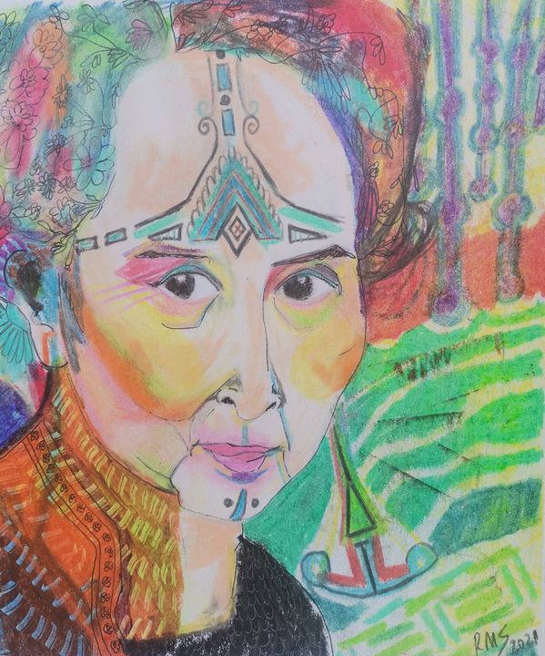 Aung San Suu Kyi - BioSoundMedicine - Drawings & Illustration, People ...