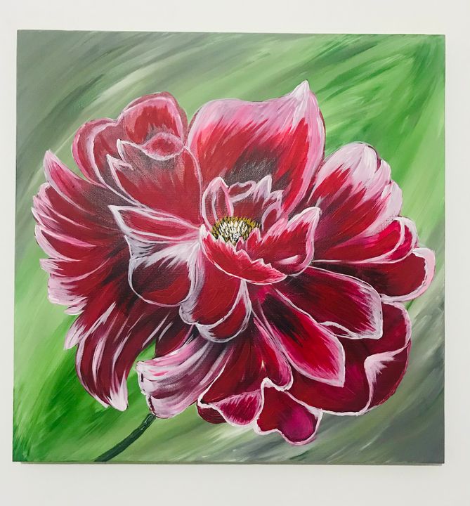 Red flower - Tanku Art Gallery - Paintings & Prints, Flowers, Plants ...
