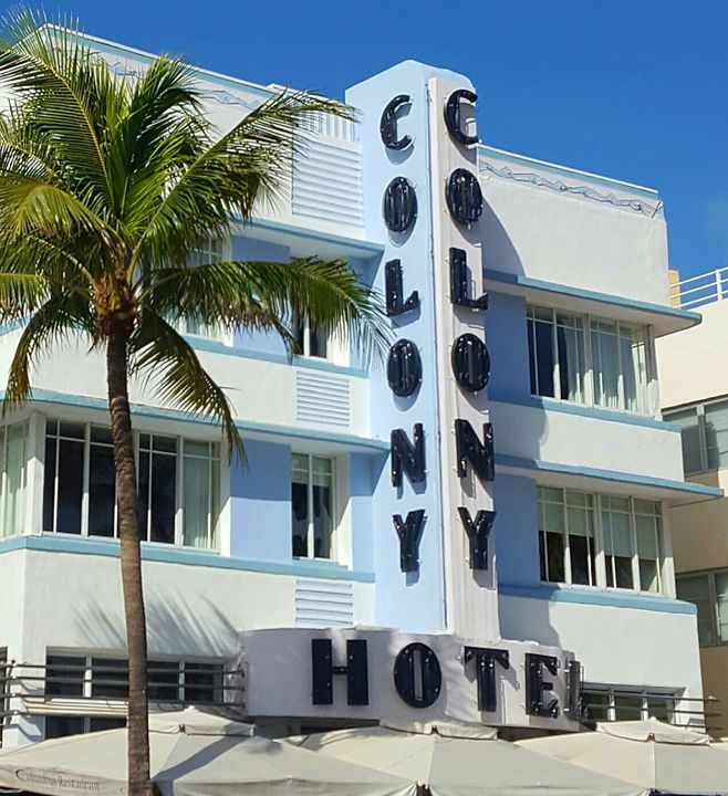 Colony Hotel - South Beach, Miami Art - Photography, Buildings ...