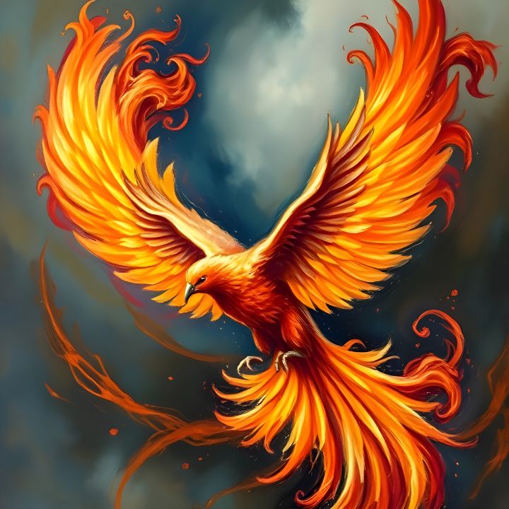 Flaming Phoenix - UnrealArt - Digital Art & AI, Animals, Birds, & Fish ...