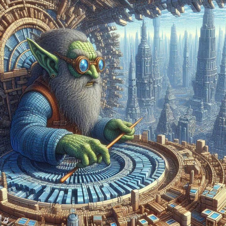 MICRO-CUBE GOBLIN TIME TRAVELER - Fantasy - Digital Art & AI, Fantasy ...