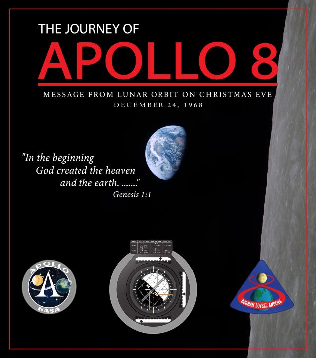 Apollo 8 Christmas Message - Space Exploration GenZ - Digital Art ...