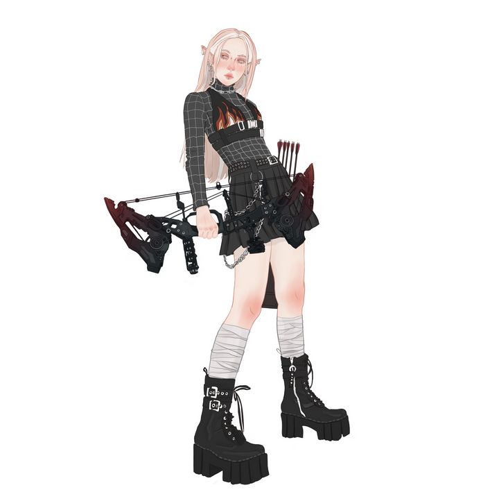 Modern elf e-girl - Kashimizavr - Digital Art & AI, Fantasy & Mythology ...