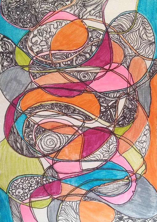 Messy Shock - Ale's Gallery - Drawings & Illustration, Abstract ...