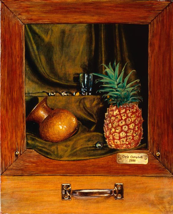 Marbled Pineapple - Chris Campbell - Paintings & Prints, Still Life ...