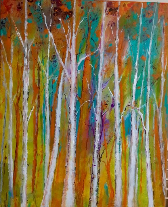 Aspens - Barbara Connolly - Paintings & Prints, Landscapes & Nature ...