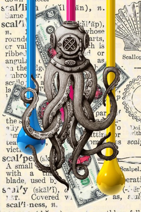 Drippin Drip - Octopus - Digital Art & AI, Animals, Birds, & Fish ...