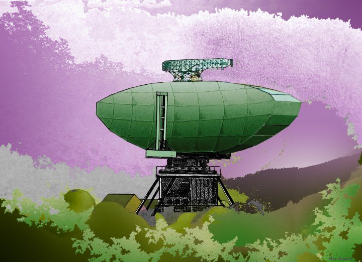 Cold war Radar - Roy Isaacs - Drawings & Illustration, Buildings ...