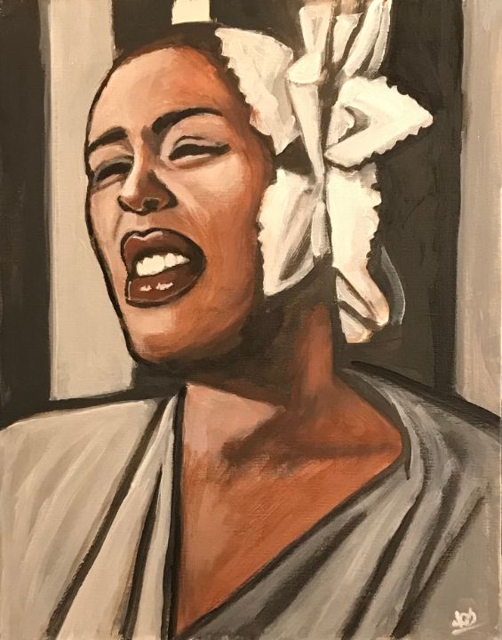 Lady sing the Blues - magic city art - Paintings & Prints, People ...