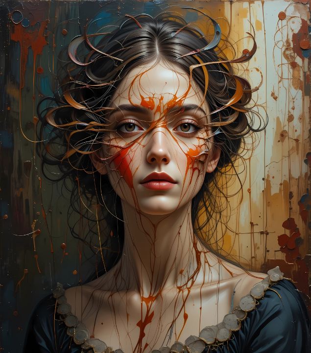 Abstract Baroque Encaustic Portrait - apshanarts - Digital Art & AI ...