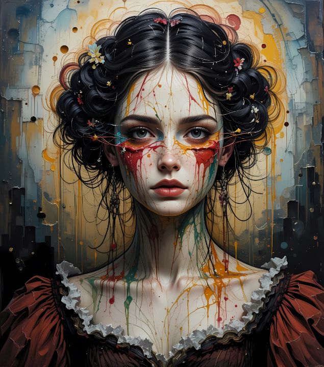 Abstract Baroque Encaustic Portrait - apshanarts - Digital Art & AI ...