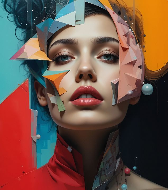 "A Cubist Portrait of a Woman" - apshanarts - Digital Art & AI, People ...