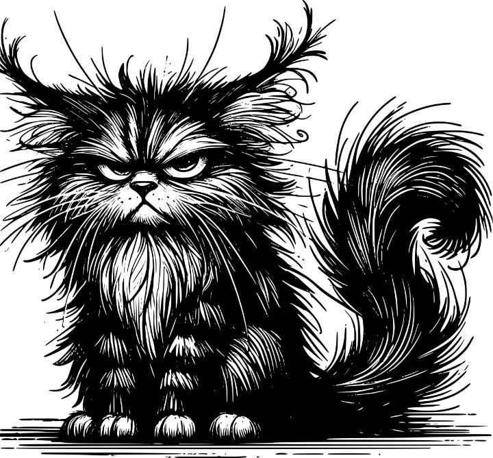 Unimpressed Grumpy Cat - Miss BubbleBliss - Digital Art, Animals, Birds ...