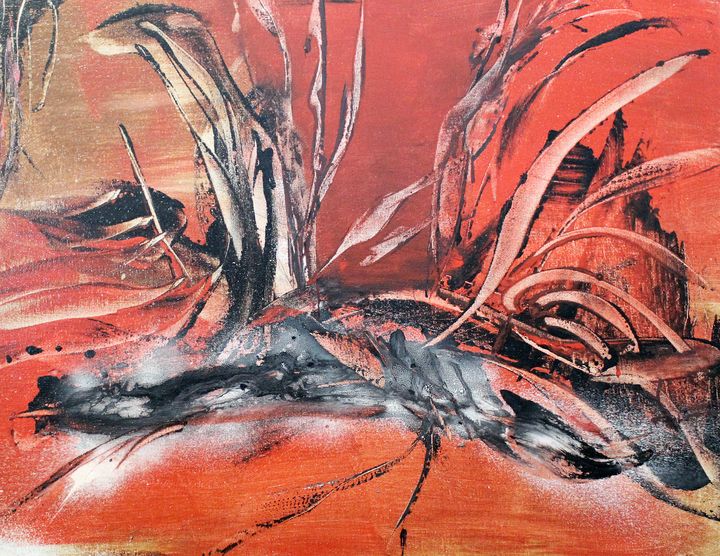 Red Heat - abstract world - Paintings & Prints, Abstract, Color - ArtPal