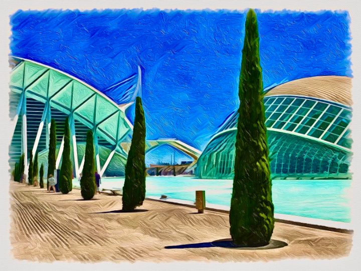 Valencia Modern City of Architecture - Art of Spain - Paintings ...