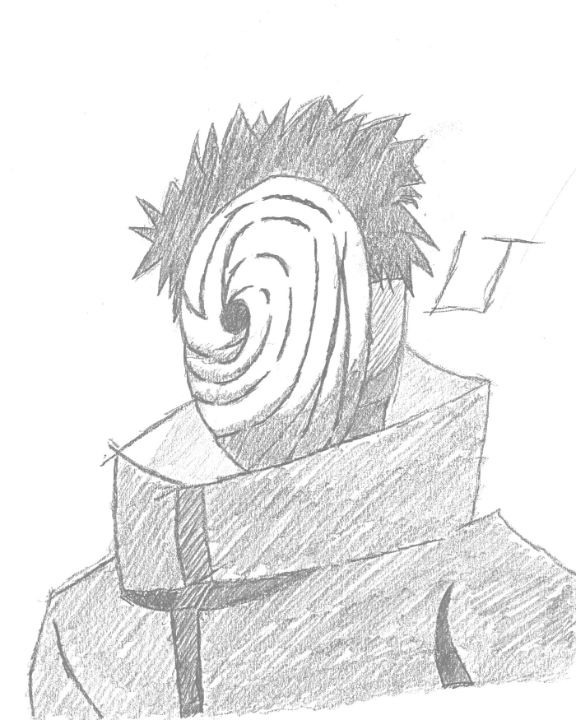 Tobi pencil art Naruto - LTs Sketches - Drawings & Illustration ...
