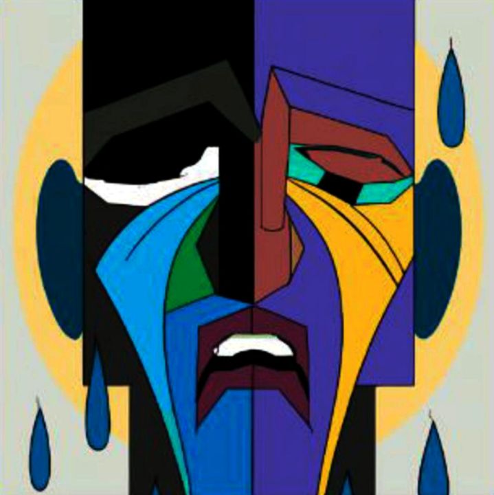 Man Crying - George Hutton Hunter Contemporary Artist - Paintings ...