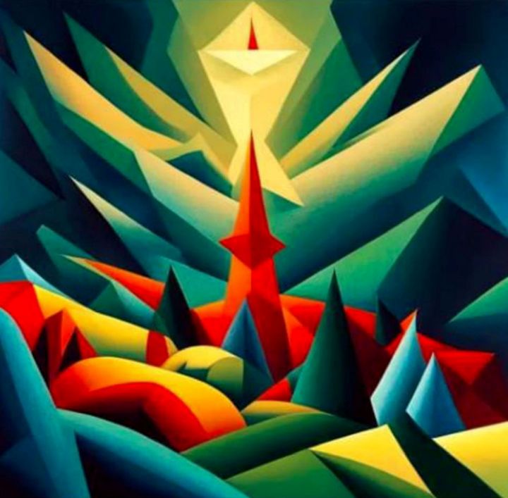 Lightning above forest - George Hutton Hunter Contemporary Artist ...