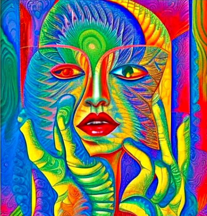 Feline Female - George Hutton Hunter Contemporary Artist - Paintings ...