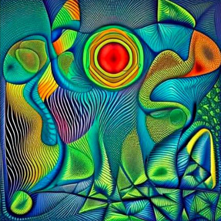 Absztrakcio 84 - George Hutton Hunter Contemporary Artist - Paintings ...
