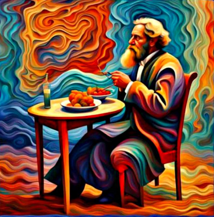 He eats alone now - George Hutton Hunter Contemporary Artist ...