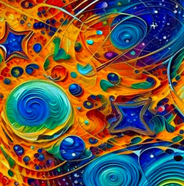 Kosmikos 12 - George Hutton Hunter Contemporary Artist - Paintings ...